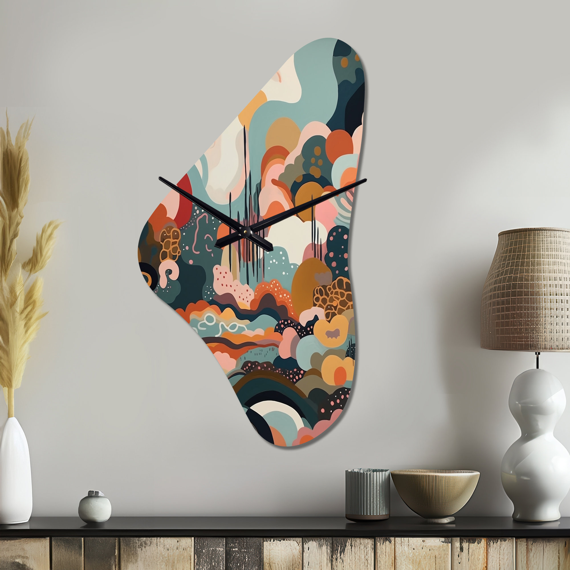 East Urban Home Ochs - Boomerang Shape Unique Abstract Minimalism Wall ...