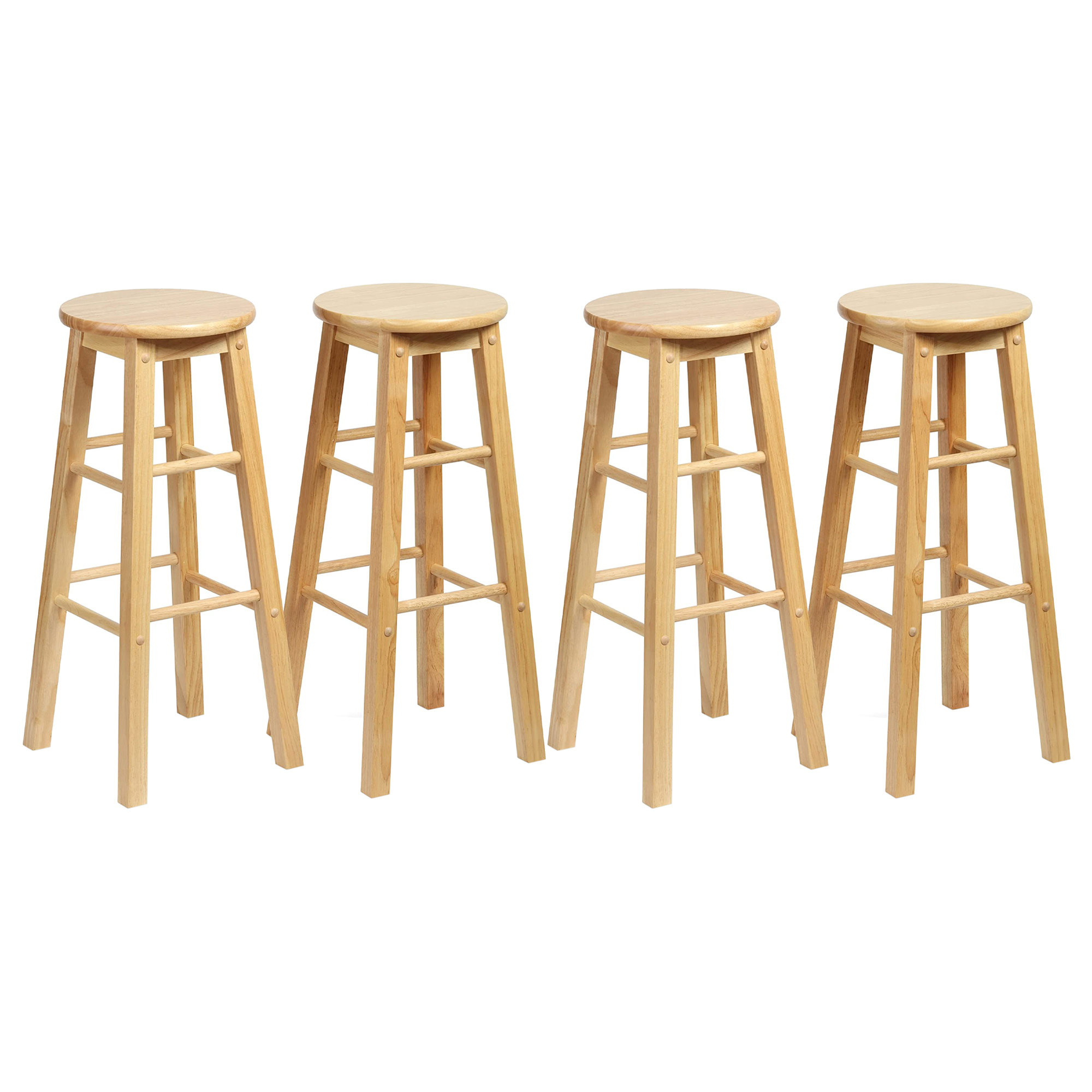 George Oliver Classic Round Seat 29" Tall Kitchen Counter Stools ...