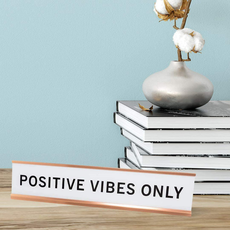 Designs ByLITA Positive Vibes Only Novelty Sign | Wayfair
