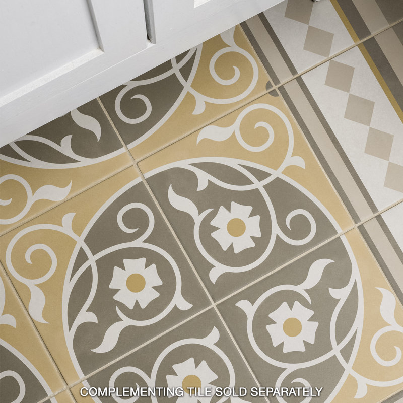 Merola Tile Caprice Series 7.88" x 7.88" Porcelain Patterned Wall ...