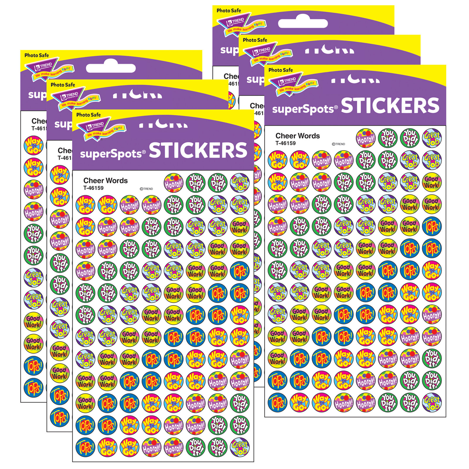 TREND enterprises, Inc. Cheer Words Superspots Stickers | Wayfair