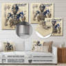 Ivy Bronx Blue Giant Titan Blueprints II - Giants Metal Wall Art | Wayfair