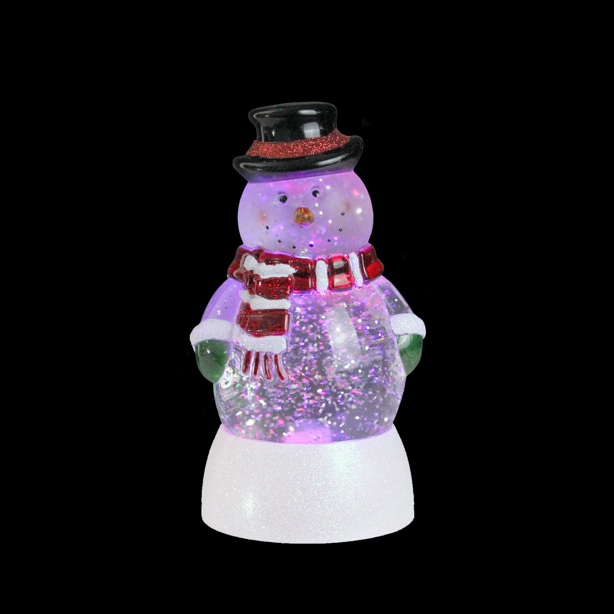 Northlight Seasonal 7.25" LED Lighted Color Changing Snowman Christmas ...