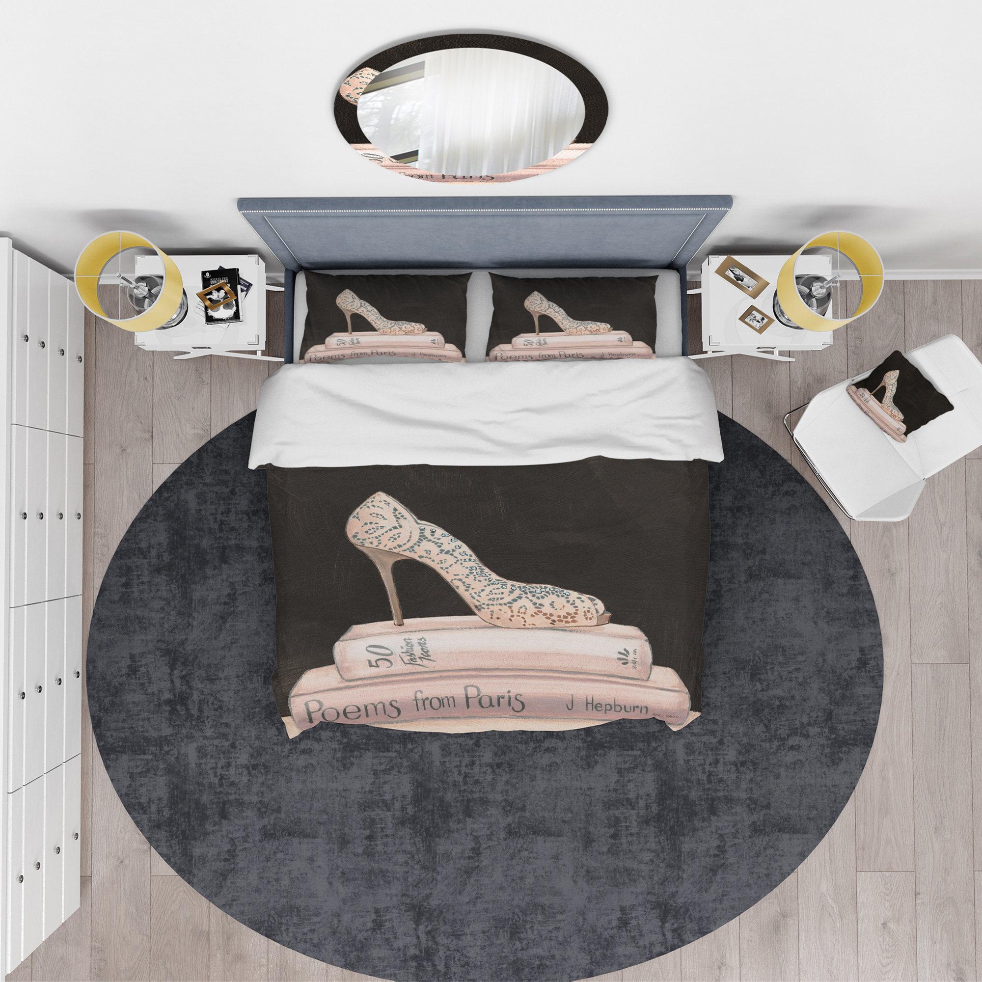 Design Art Pink Fashion & Glam high heels I - Posh & Luxe Duvet Cover ...