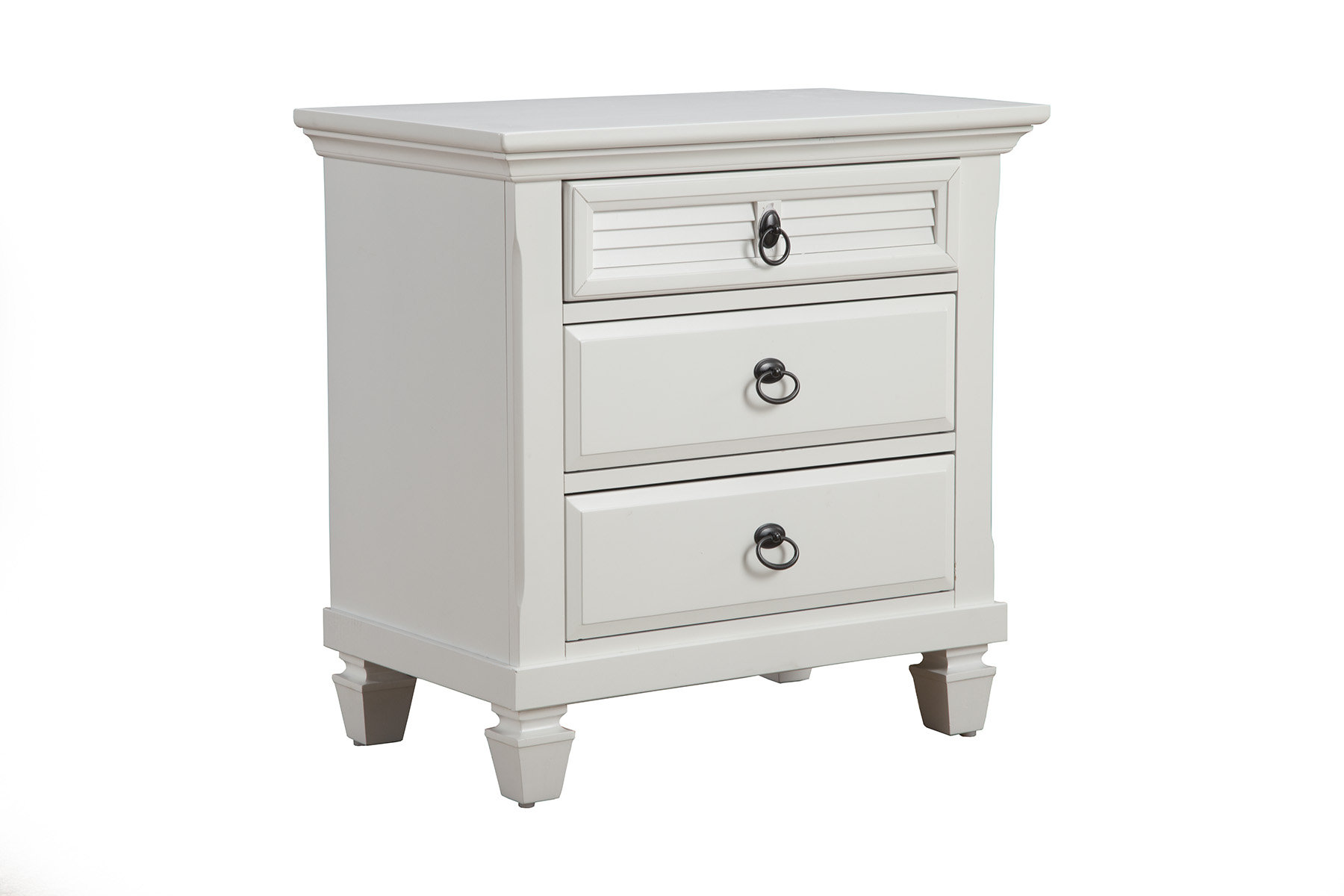 Alcott Hill® Gleda 3-Drawer Nightstand, White & Reviews | Wayfair