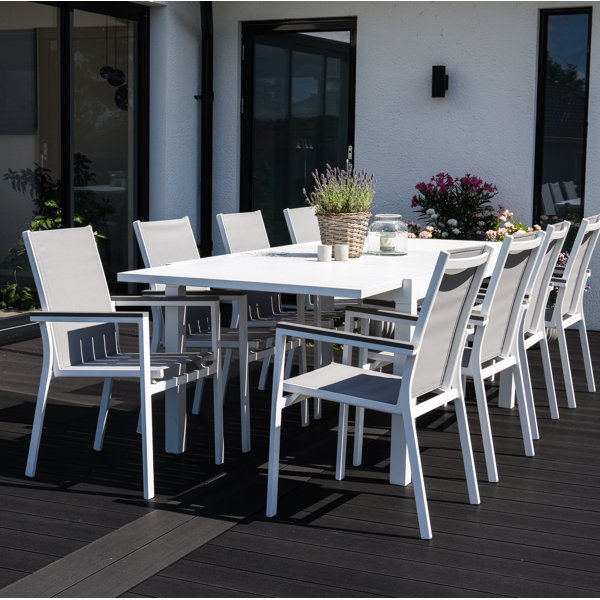 Garten Living Esstischgruppe Geir mit 8 Stühlen | Wayfair.de