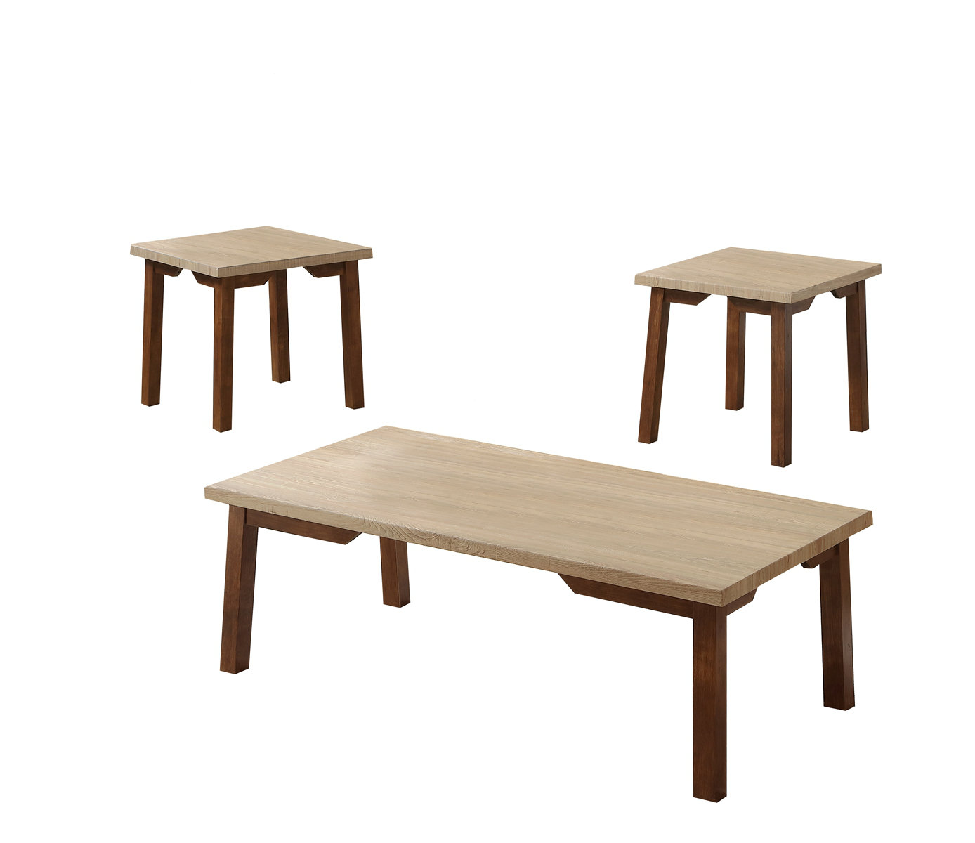 George Oliver 3PC Coffee Table Set Coffee Table And 2 End Tables ...