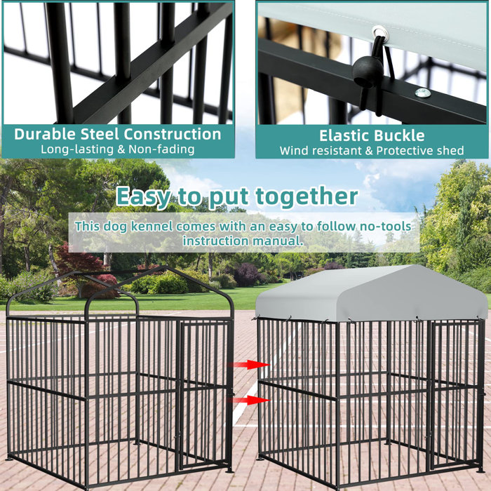 Meetwarm Large Outdoor Dog Pen & Reviews | Wayfair