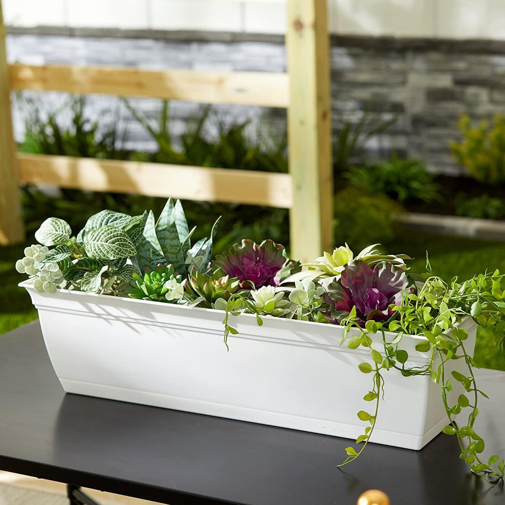 Red Barrel Studio® Frants Outdoor Window Box Planter | Wayfair