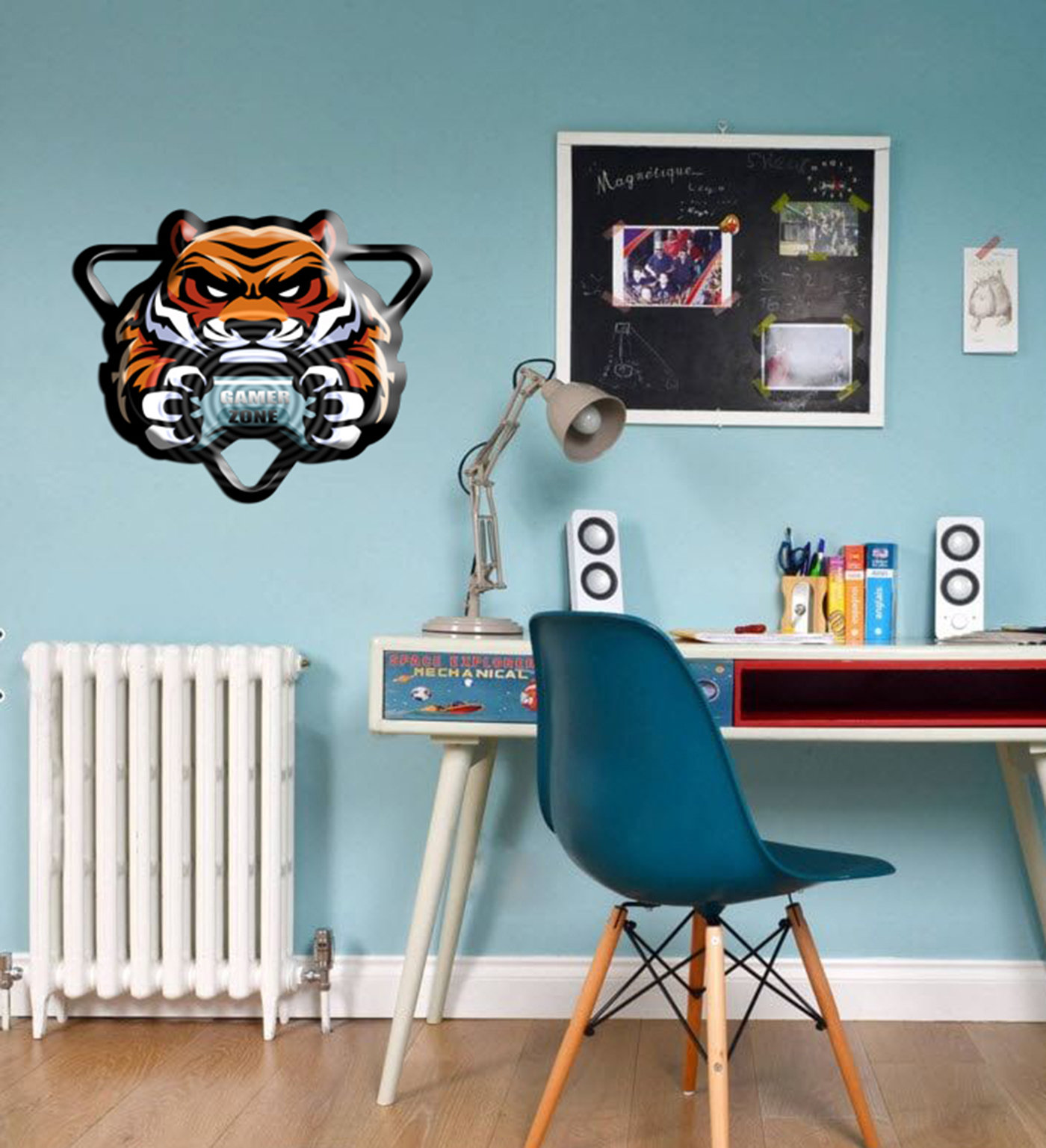 Zoomie Kids Gamer Children's Player Tiger Joystick Vinyl Wall Decal ...