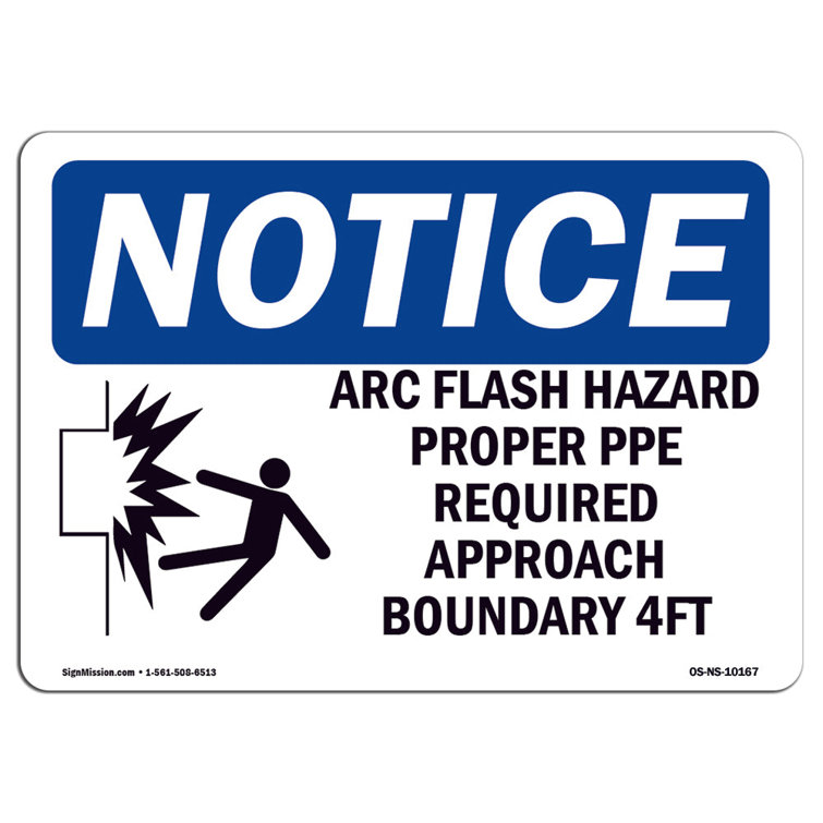 SignMission Arc Flash Hazard Proper PPE Sign with Symbol | Wayfair
