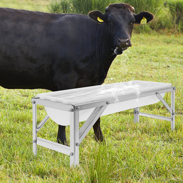 Tucker Murphy Pet™ Livestock Feed Trough Long Large Capacity Feeder ...