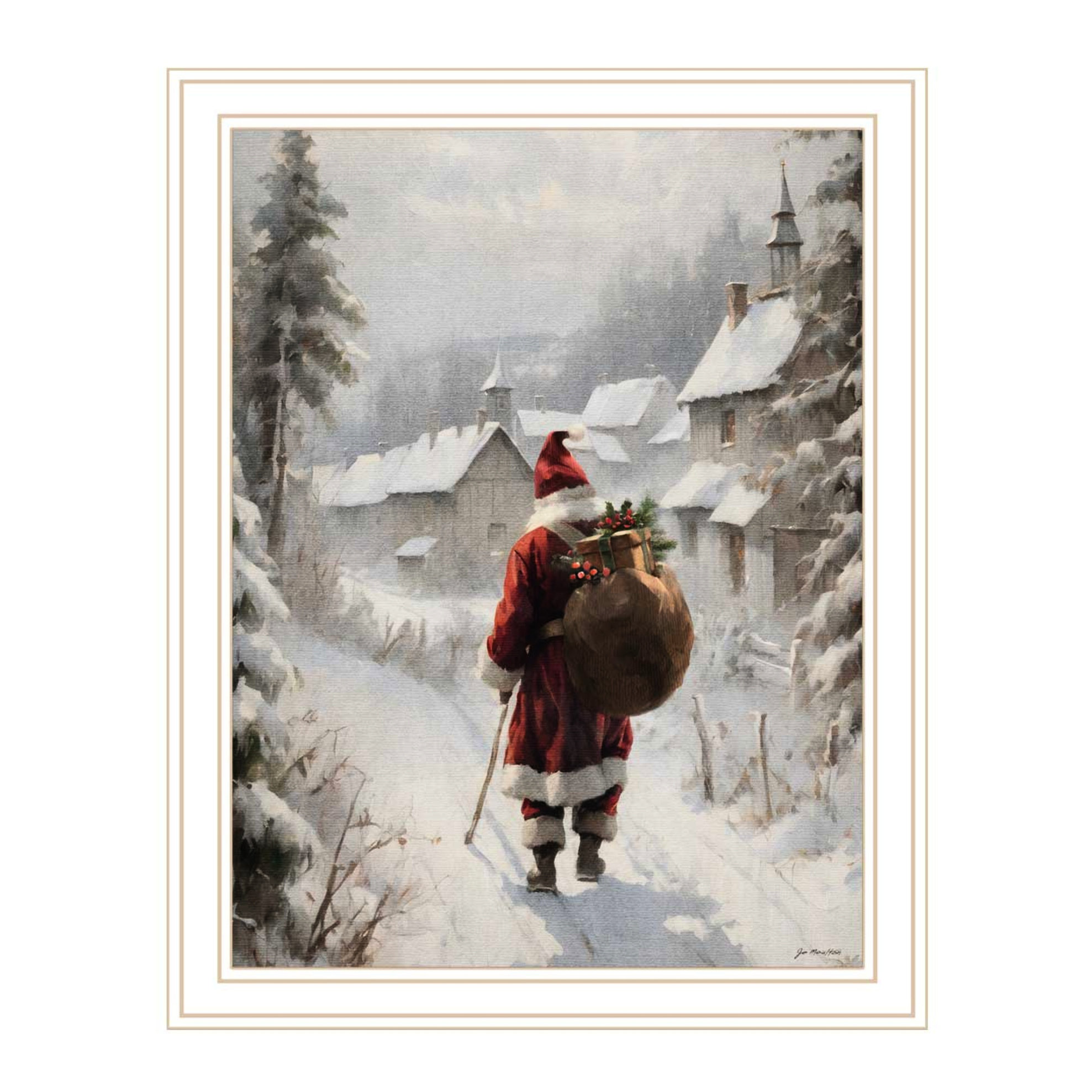 Mercer41 2 Christmas Eve Wall Art For Home. Bedroom, Living Room Decor ...