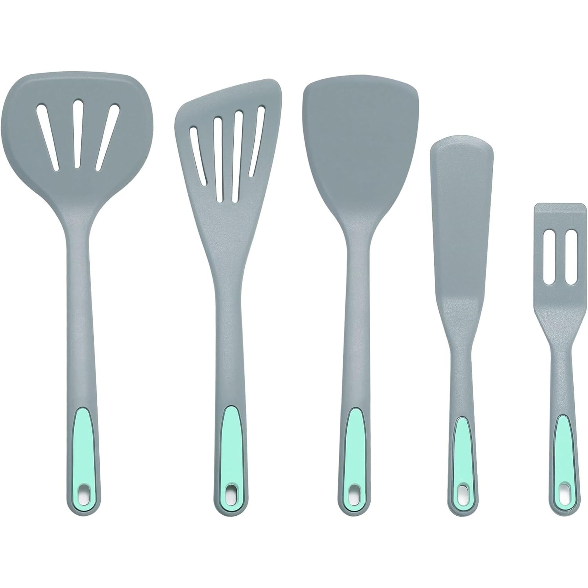HHA 5 Pieces Silicone Spatula Set, Non-Stick Silicone Turner Spatulas ...