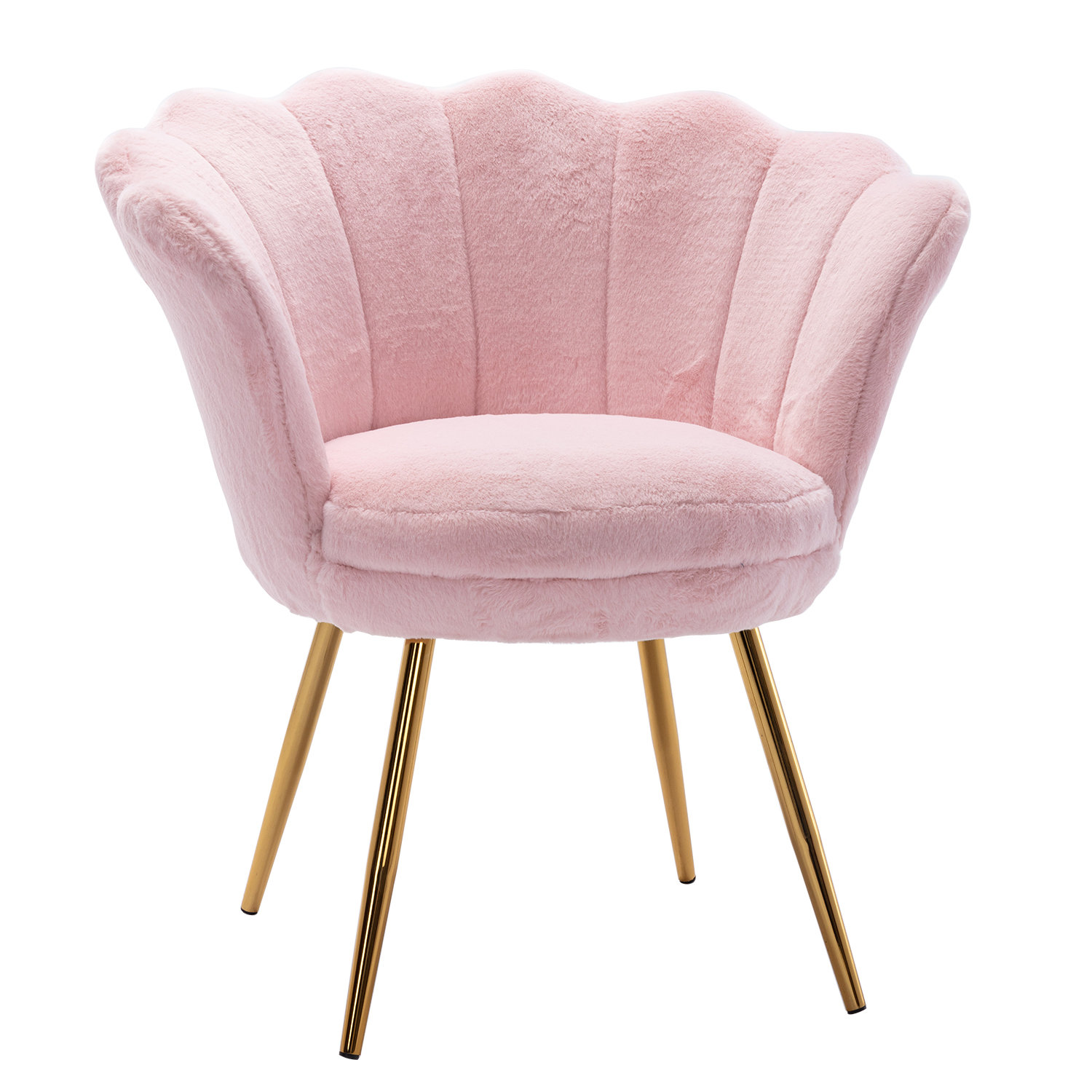 Everly Quinn Accent Chair For Living Room, Cute Vanity Chair With Back ...