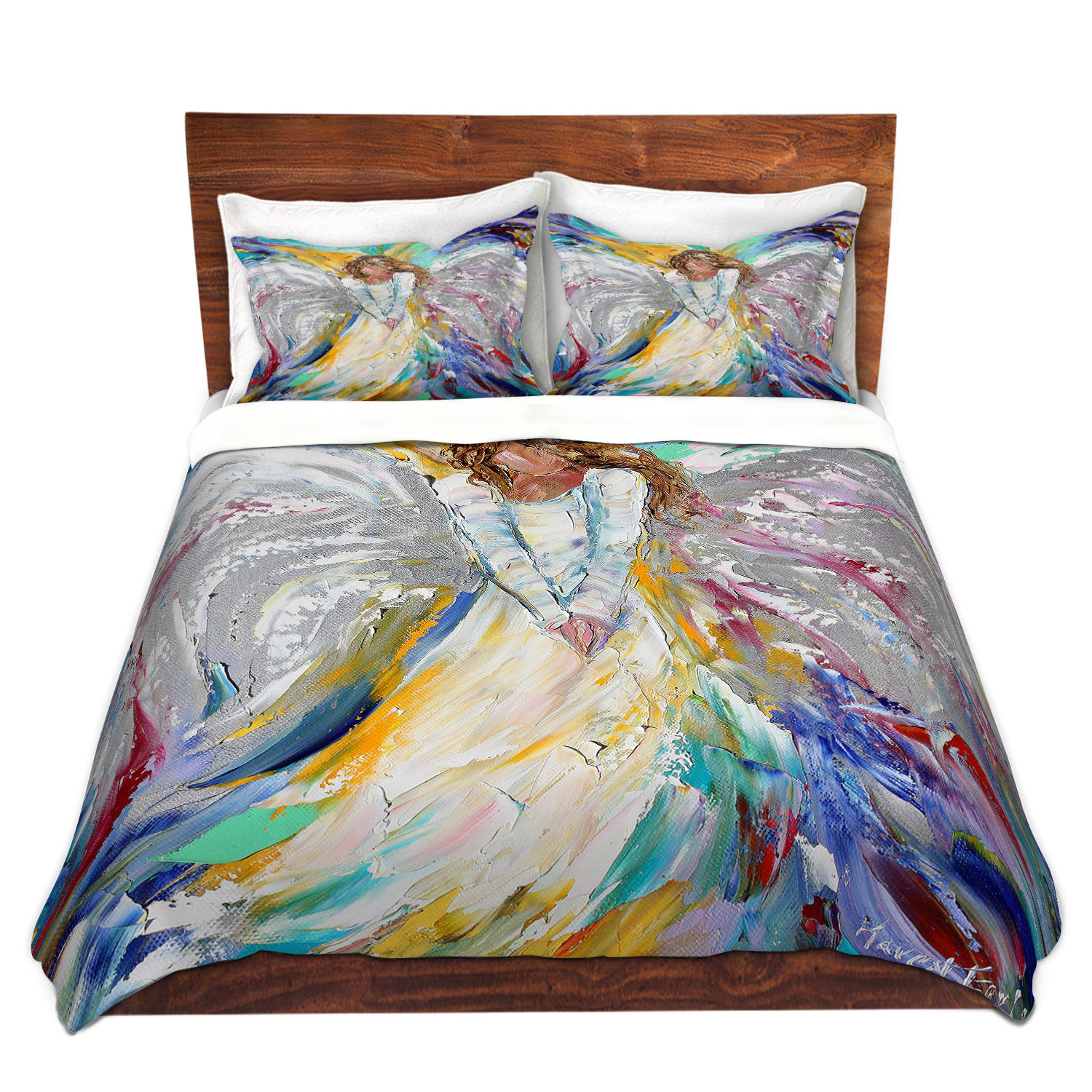 DiaNoche Designs Angel Duvet Cover Set | Wayfair