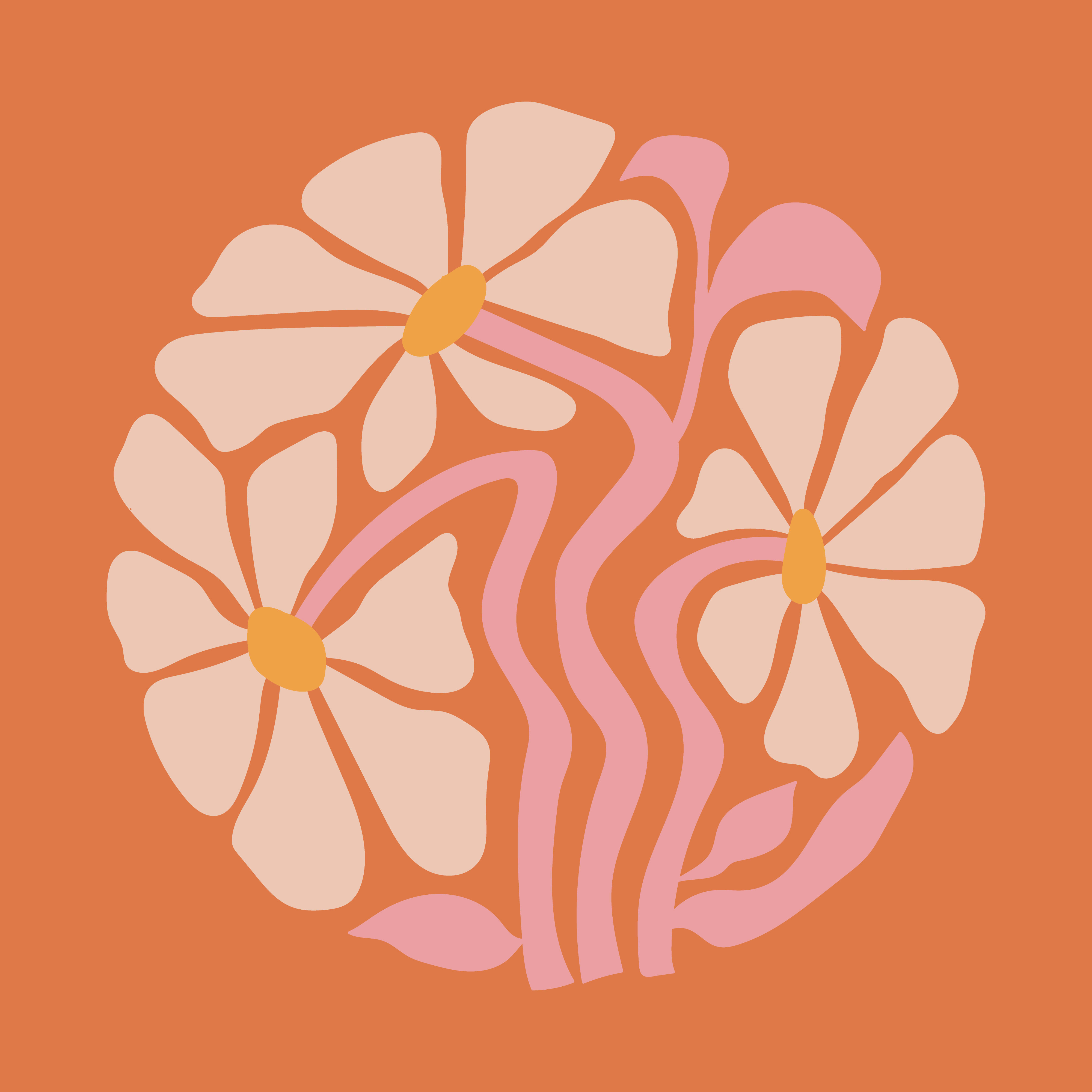 Wildon Home® Aario Abstract Daisy Flowers On Canvas by Verodika Graphic ...