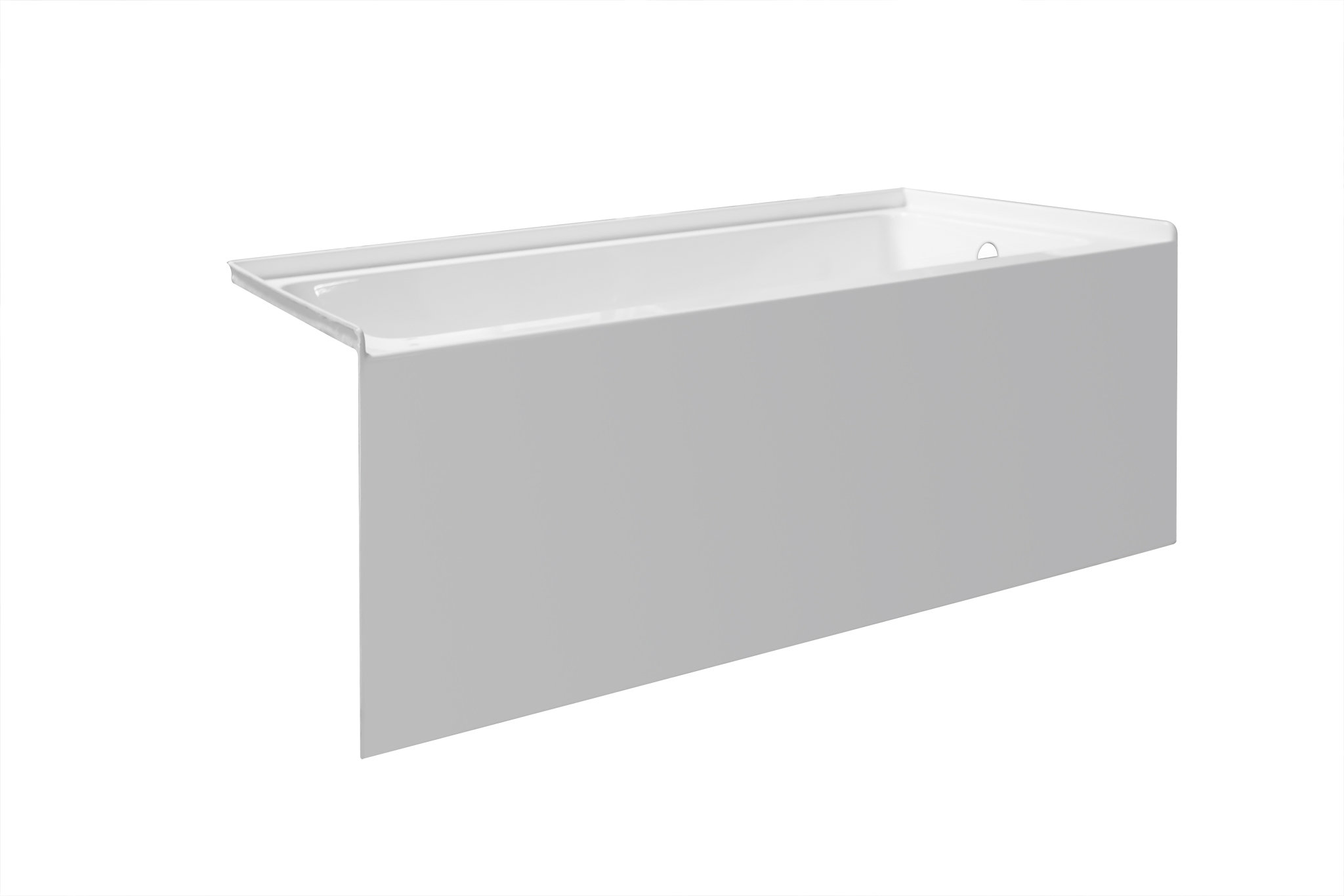 Valley Acrylic 54" x 30" Above Floor Rough-In Soaking Acrylic Bathtub ...