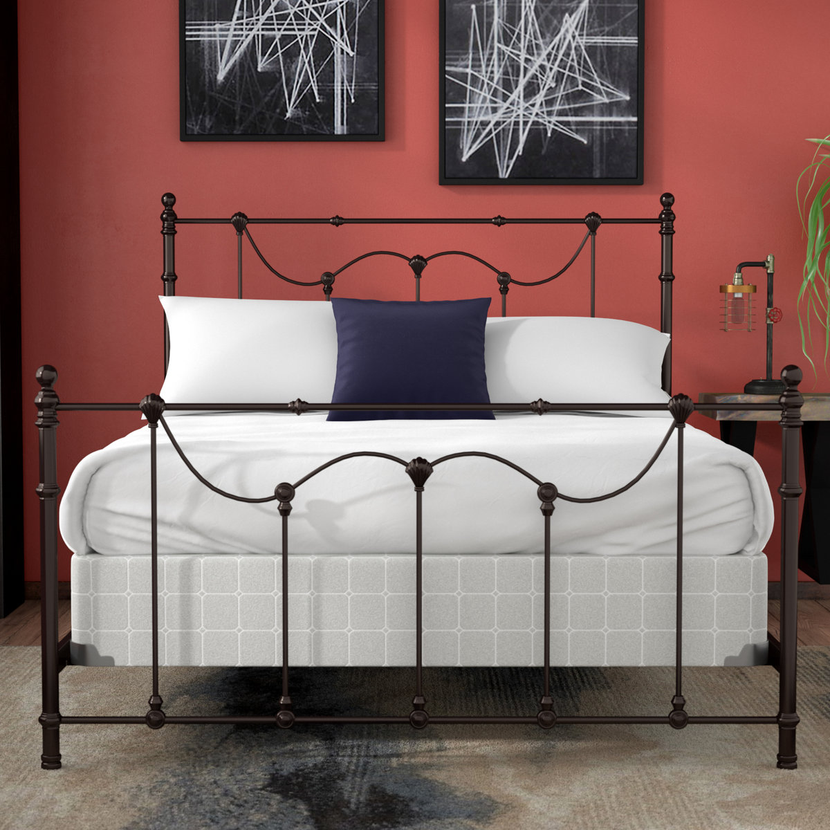 Three Posts™ Ackerman Low Profile Panel Bed & Reviews | Wayfair