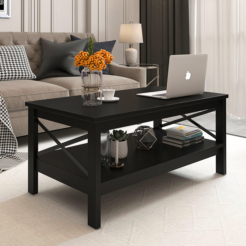 Highland Dunes O'Kean 39" Rectangular Coffee Table with Storage For ...