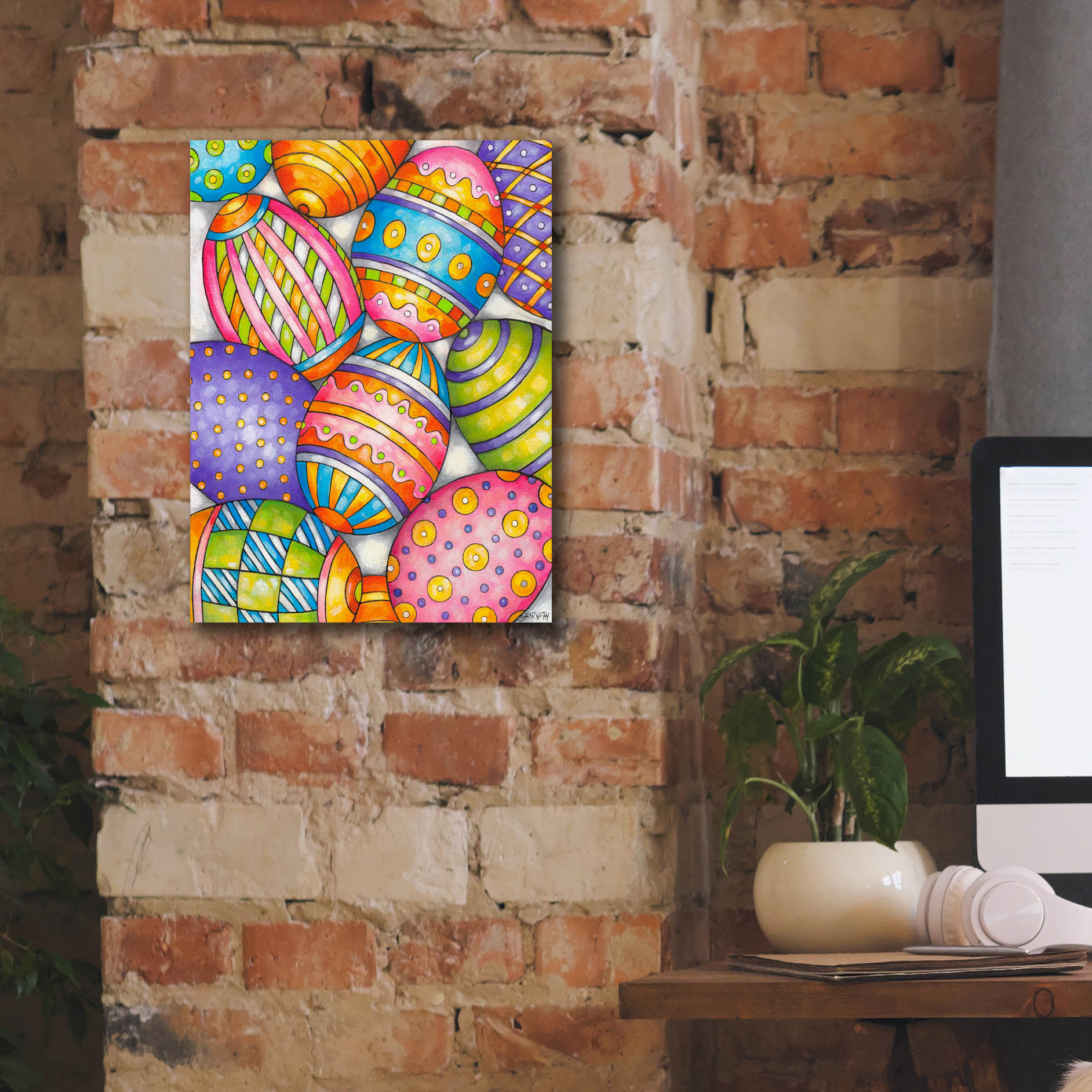 Ophelia & Co. 'Easter Eggs' by Cathy Horvath-Buchanan Canvas Wall Art ...