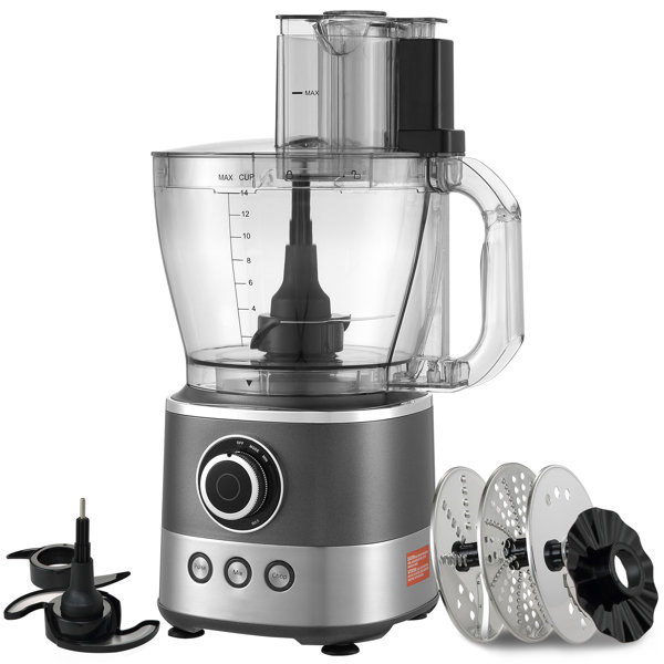 VEVOR 14-Cup 650W Food Processor Vegetable Chopper Mixing Slicing ...