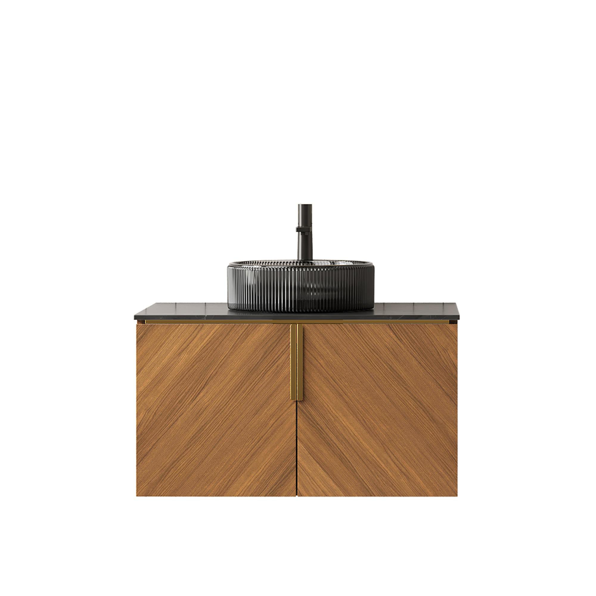 Latitude Run® 30" Wall-Mounted Bathroom Vanity with Double Doors and ...