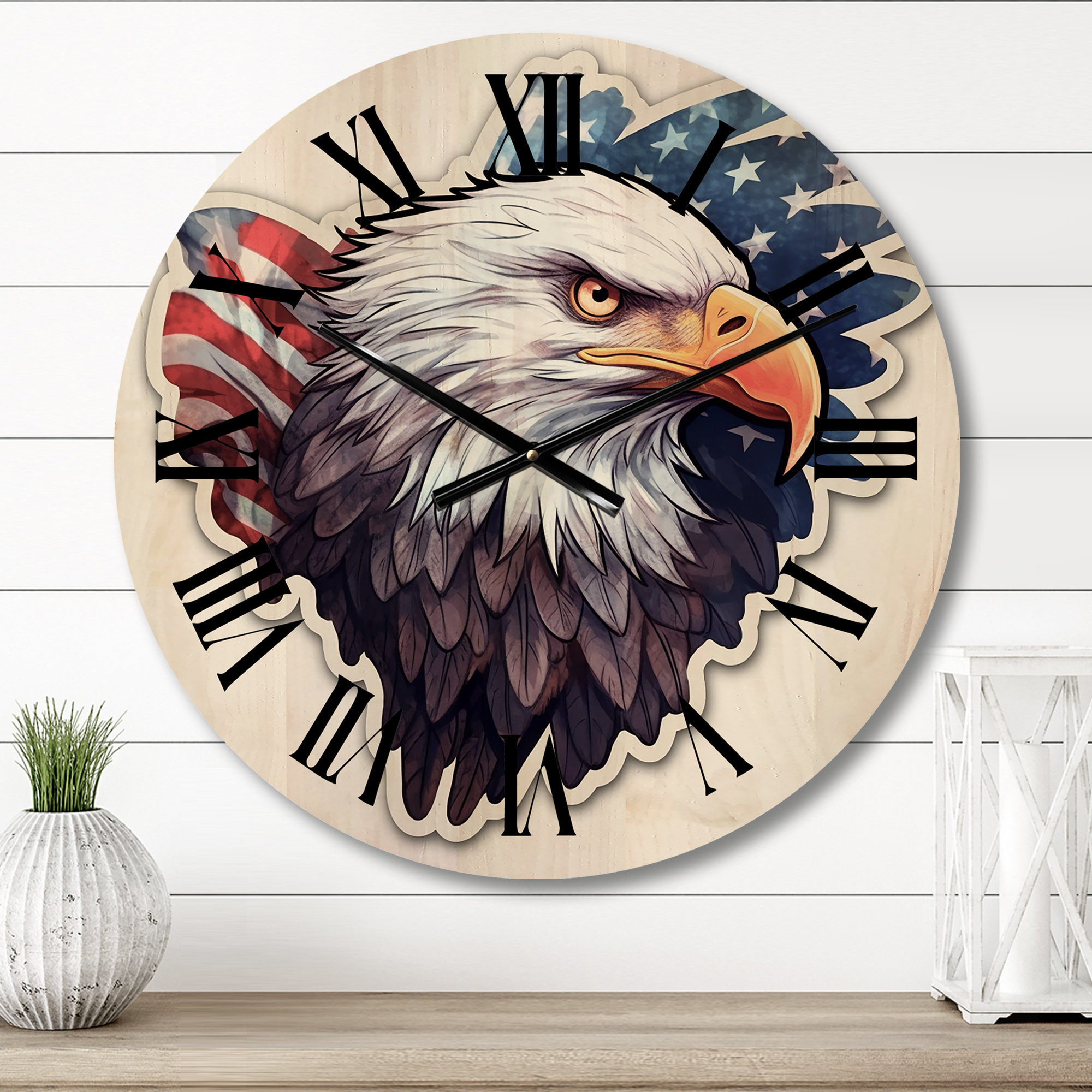 East Urban Home American Bald Eagle - Animals Eagle Oversized Wood Wall ...