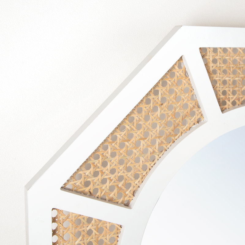 Bay Isle Home™ Brandy Rattan Wall Mirror Boho Mirror & Reviews | Wayfair