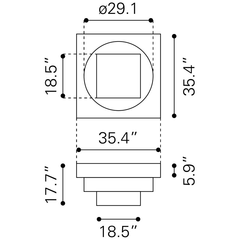 Joss & Main Downing Solid Wood Abstract Coffee Table | Wayfair