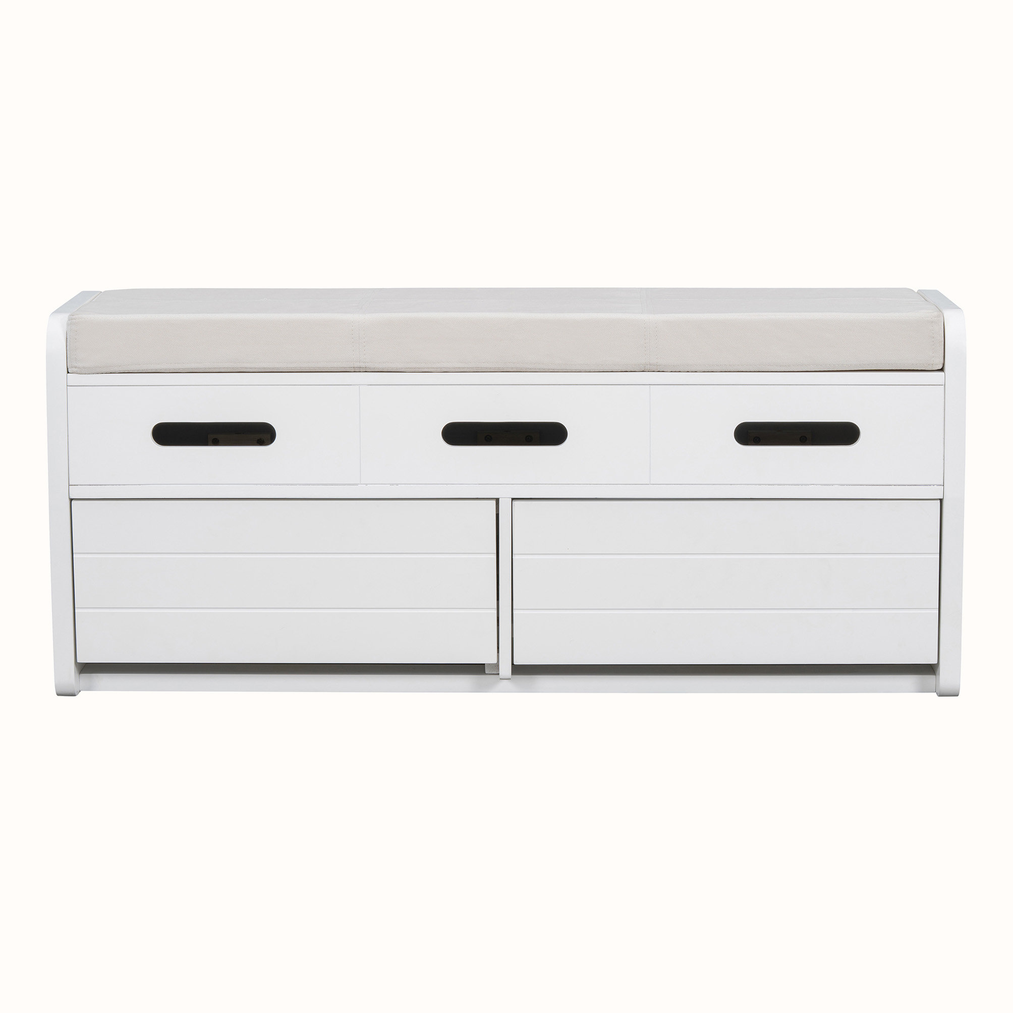 Latitude Run® 2-Drawer Storage Bench with Cushion | Wayfair