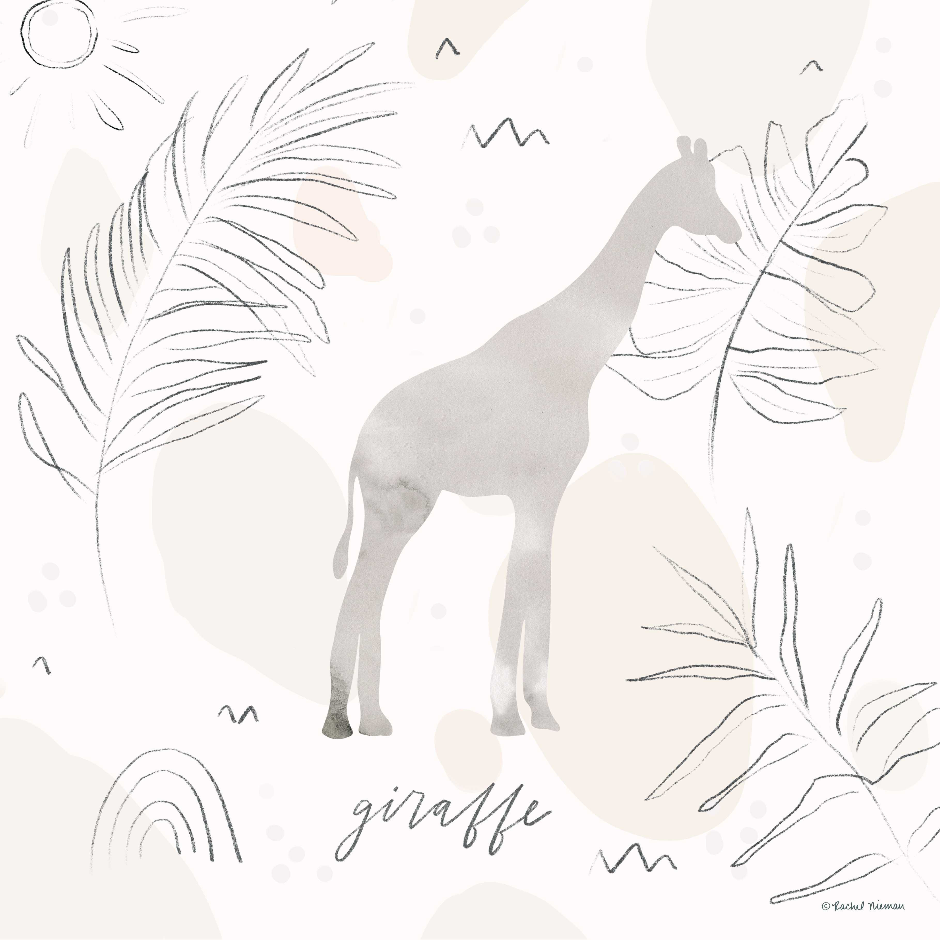 Bay Isle Home™ Hobner Jungle Safari Giraffe - Wrapped Canvas Print ...