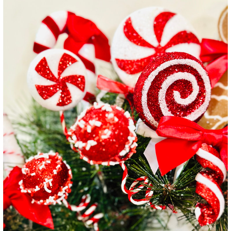 One Allium Way® Gingerbread and Candy Christmas Wreath | Wayfair