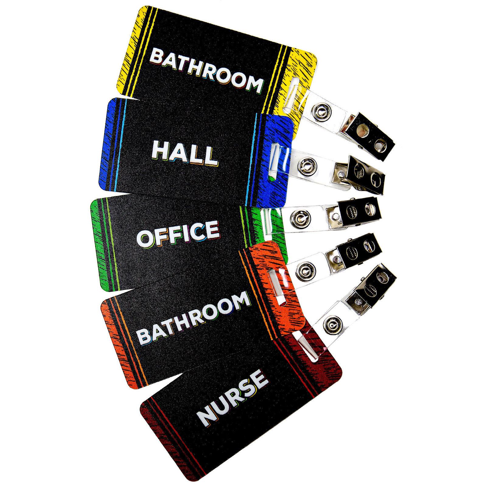 Excello Global Products 15" x 6" Hall Passes Chalkboard with Key Holder ...