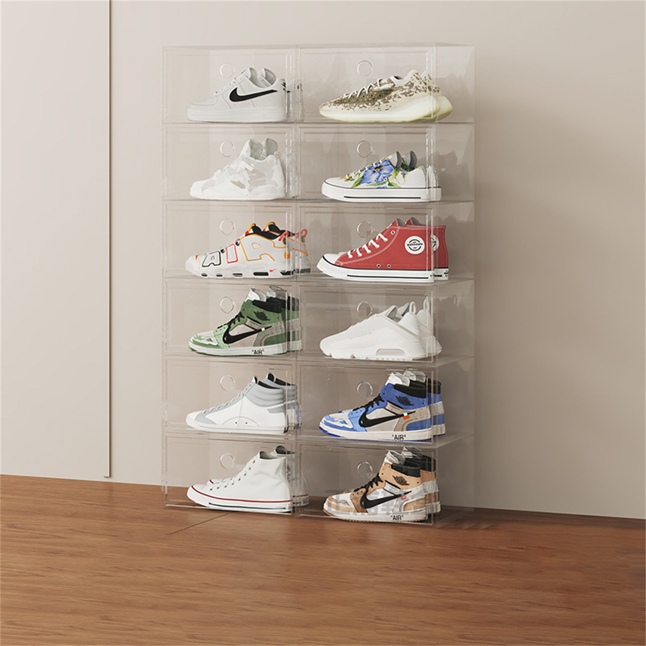 Hokku Designs Crystalclear Acrylic Sneaker Case | Wayfair