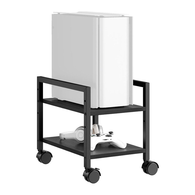 AMIZOY 2-Tier PC Tower Stand Fits Most PC, PC Stand for Floor, Height ...