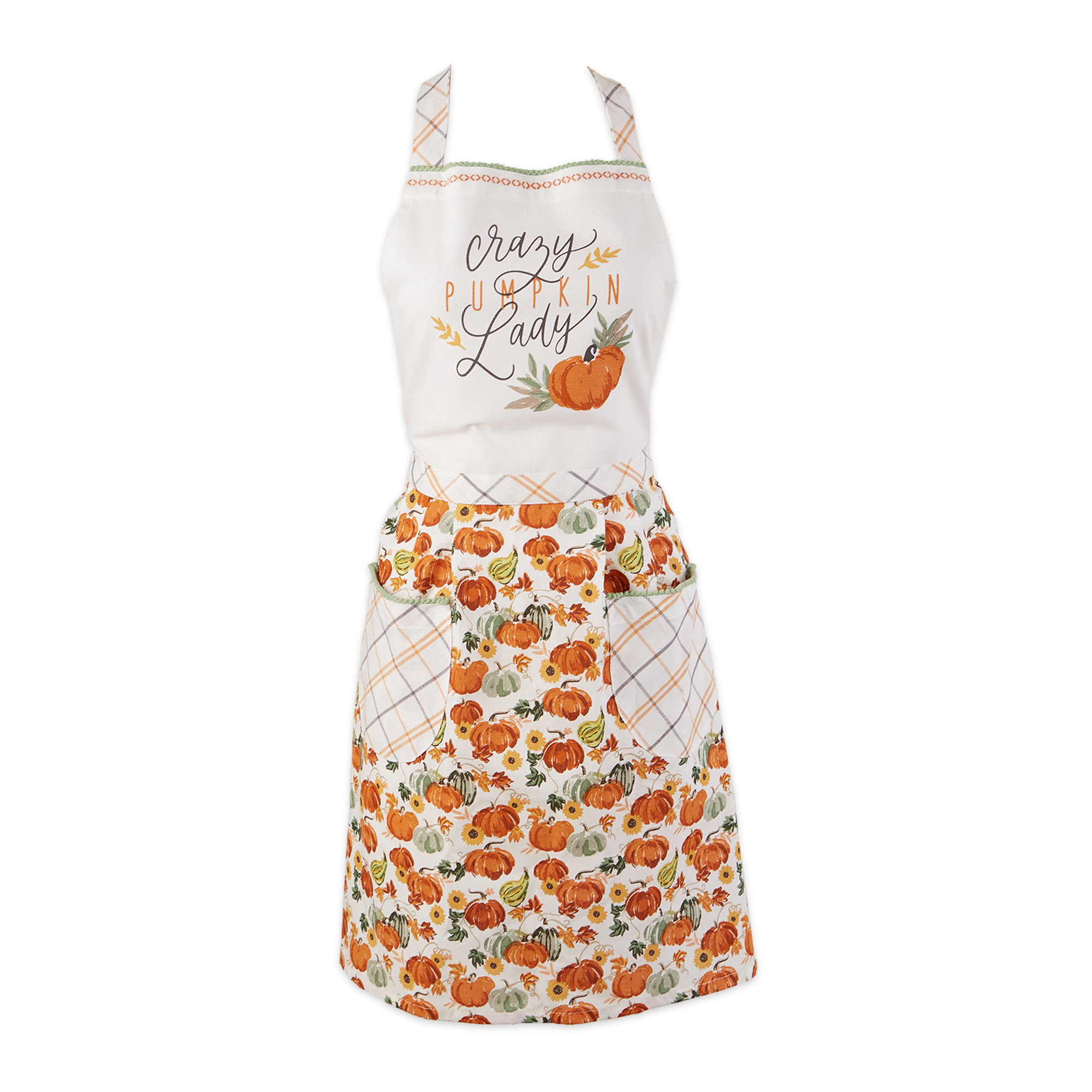 Trinx CRAZY PUMPKIN LADY PRINTED APRON | Wayfair