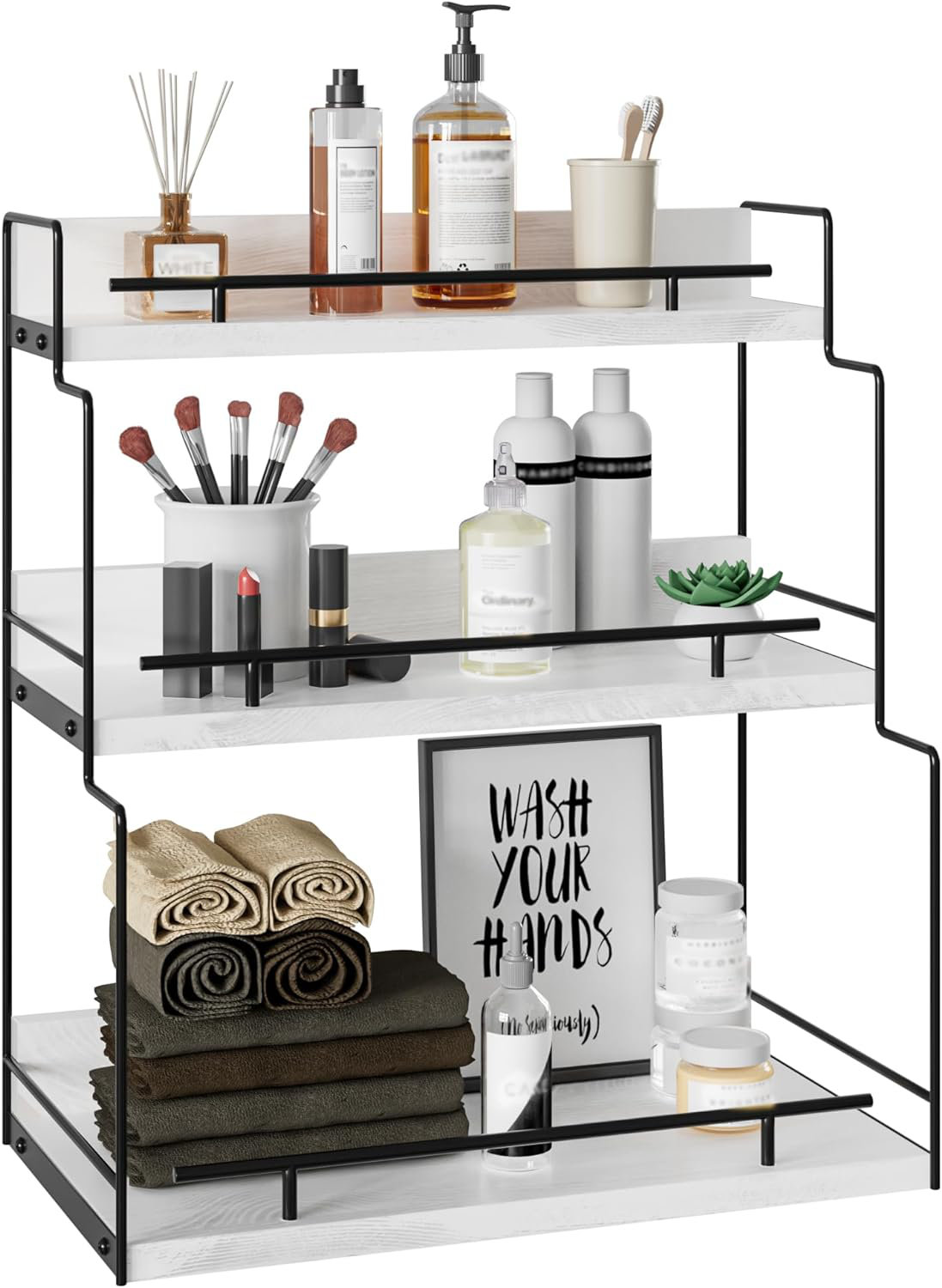 Latitude Run® Rheaann Metal Makeup Organizer | Wayfair