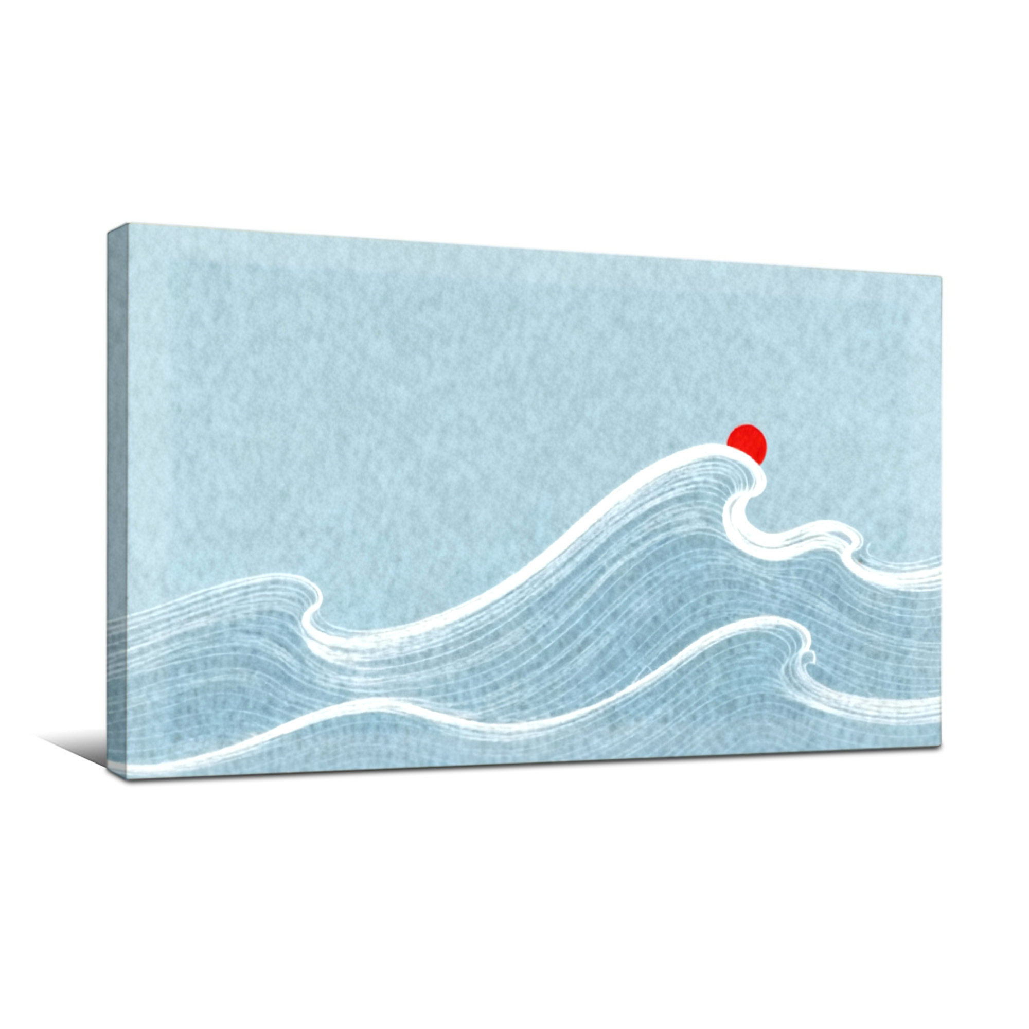 Breakwater Bay Nautical & Beach Wave Pattern With Dot On Background ...