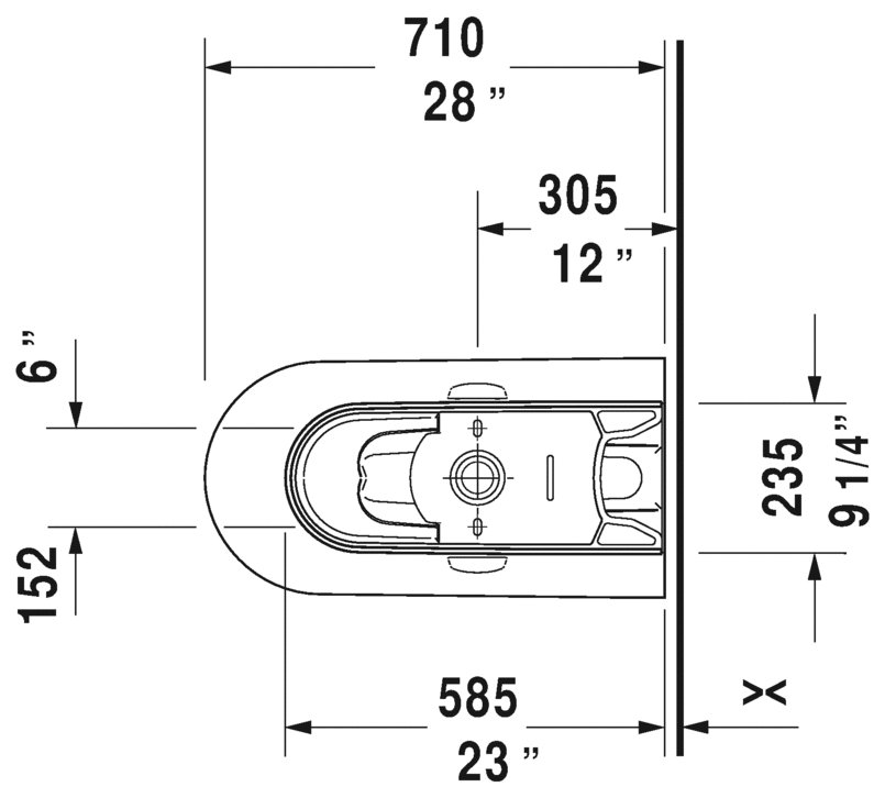 Duravit Me by Starck Elongated Two-Piece Toilet (Seat Not Included ...