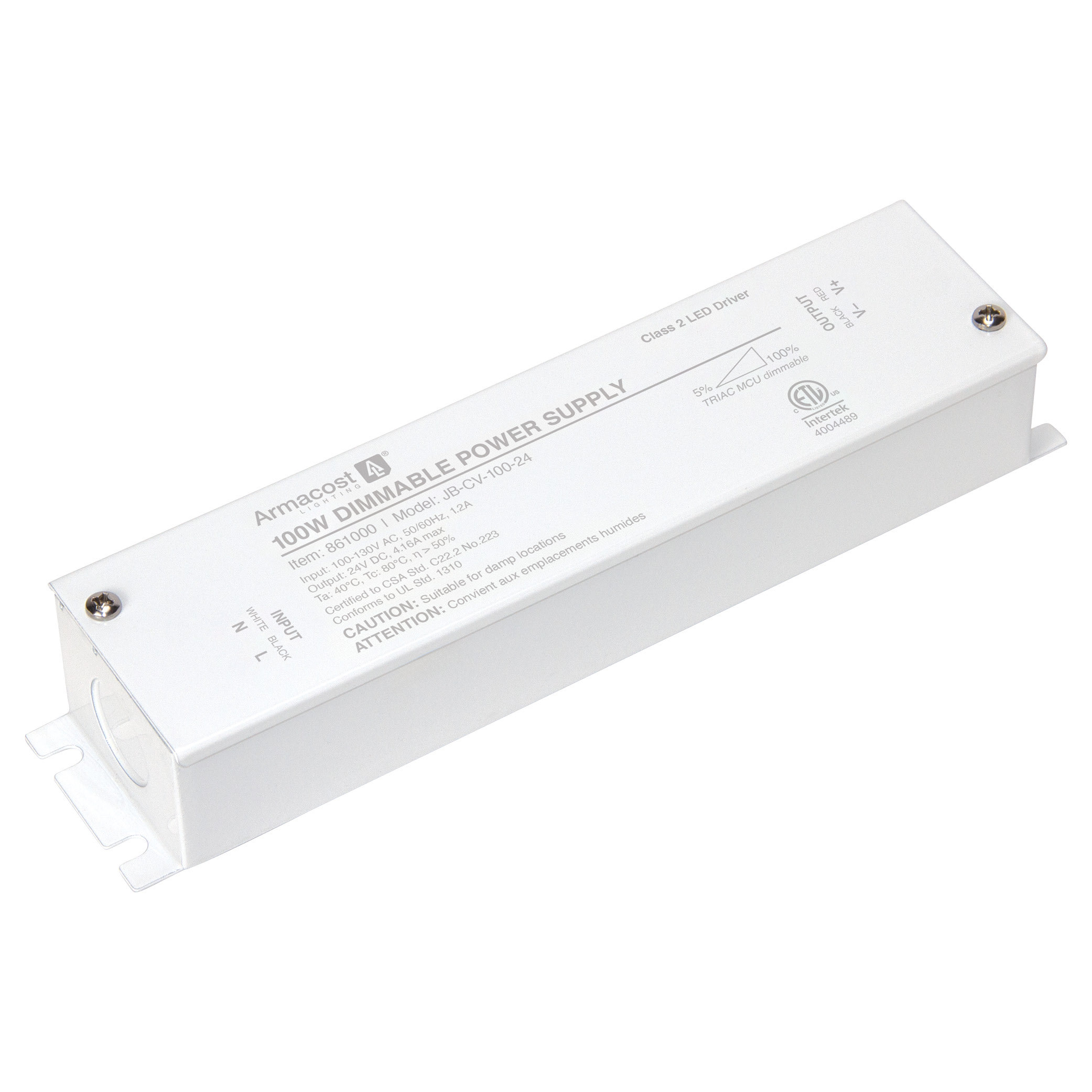 Armacost Lighting 100W Dimmable LED Driver with Enclosure 24V DC TRIAC ...
