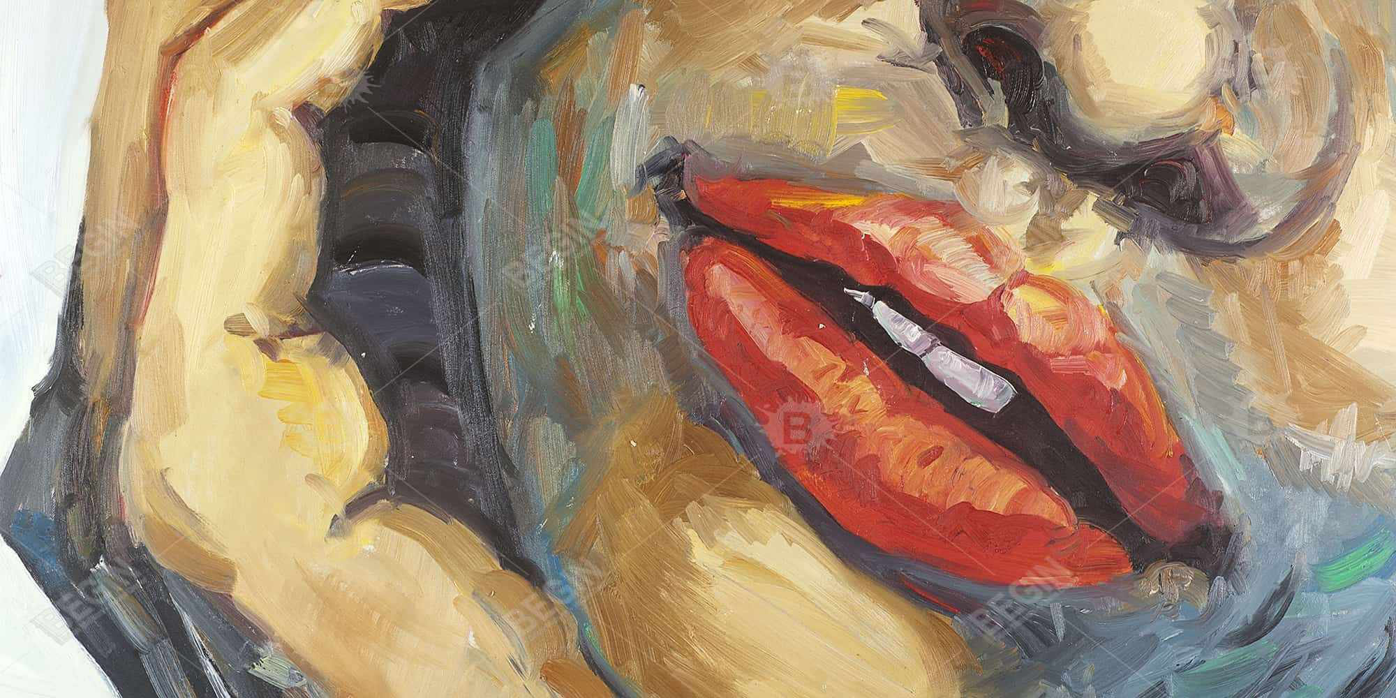 Begin Edition International Inc. Irresistible lips closeup - 15.75"x31 ...