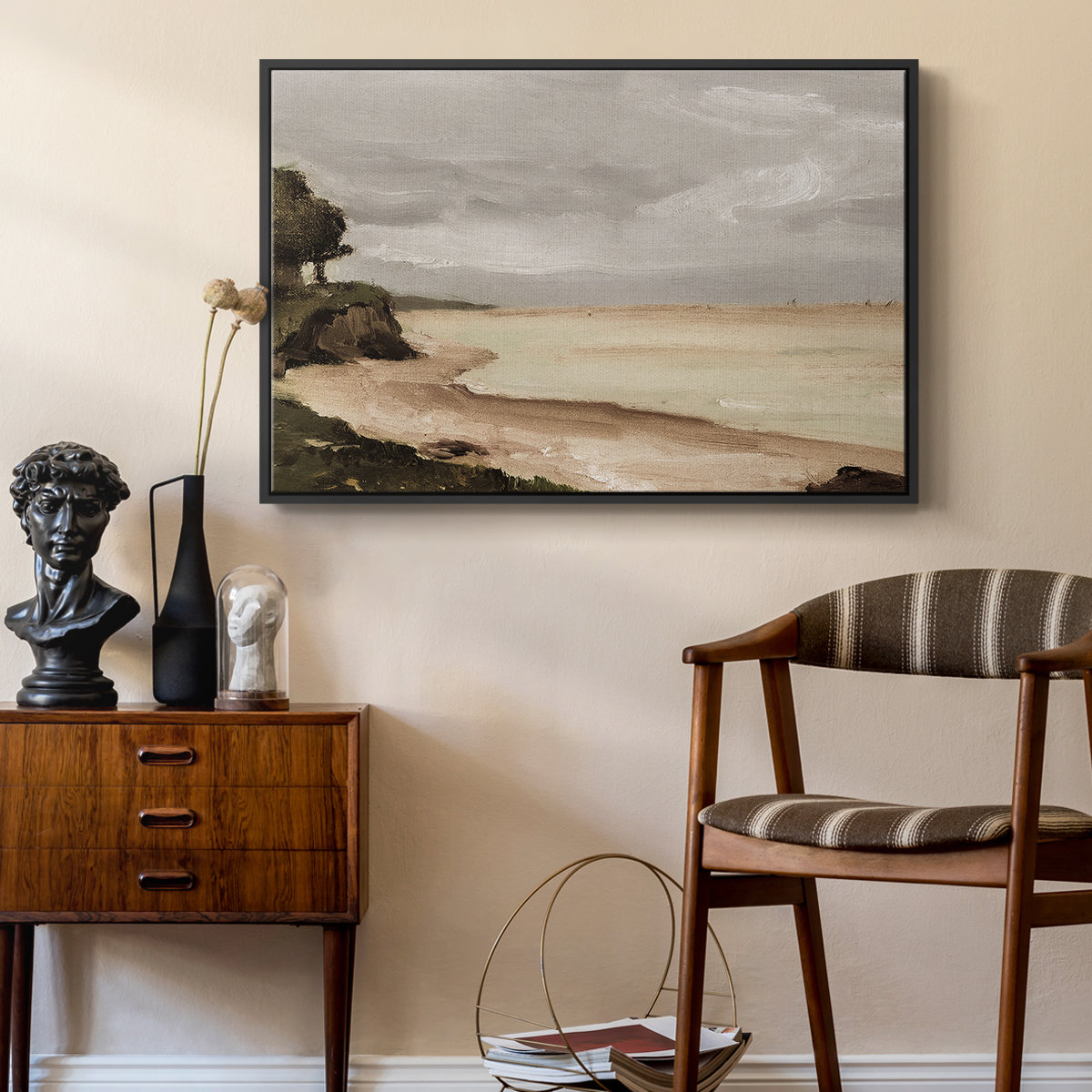 Winston Porter Vintage Nautical CLXVI - Floater Frame Print on Canvas ...