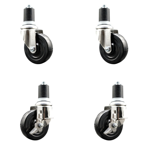 Service Caster Soft Rubber Casters | Wayfair