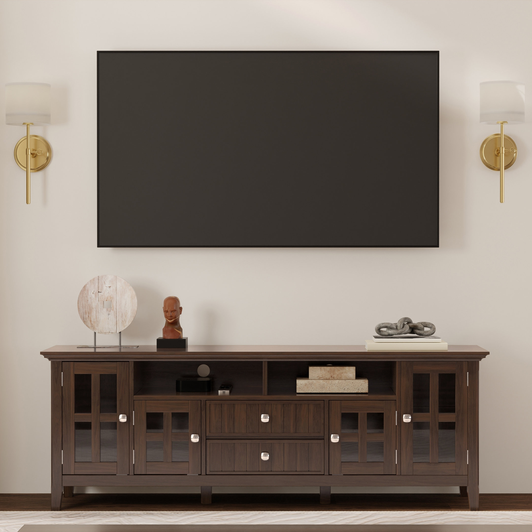 Simpli Home Solid Wood TV Stand for TVs up to 78" | Wayfair