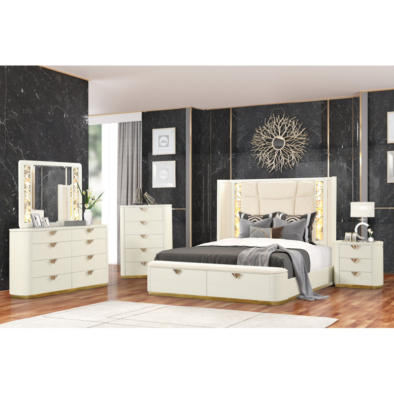 Everly Quinn Zimran 5PC Bedroom Set | Wayfair