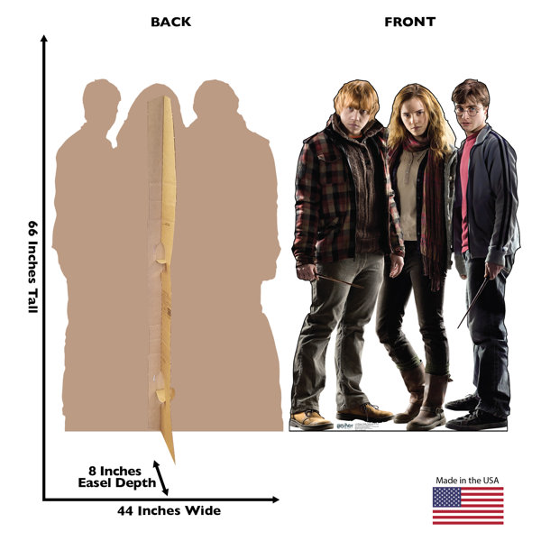 Advanced Graphics Harry Potter Ron, Hermione, Harry Cardboard Stand-Up ...