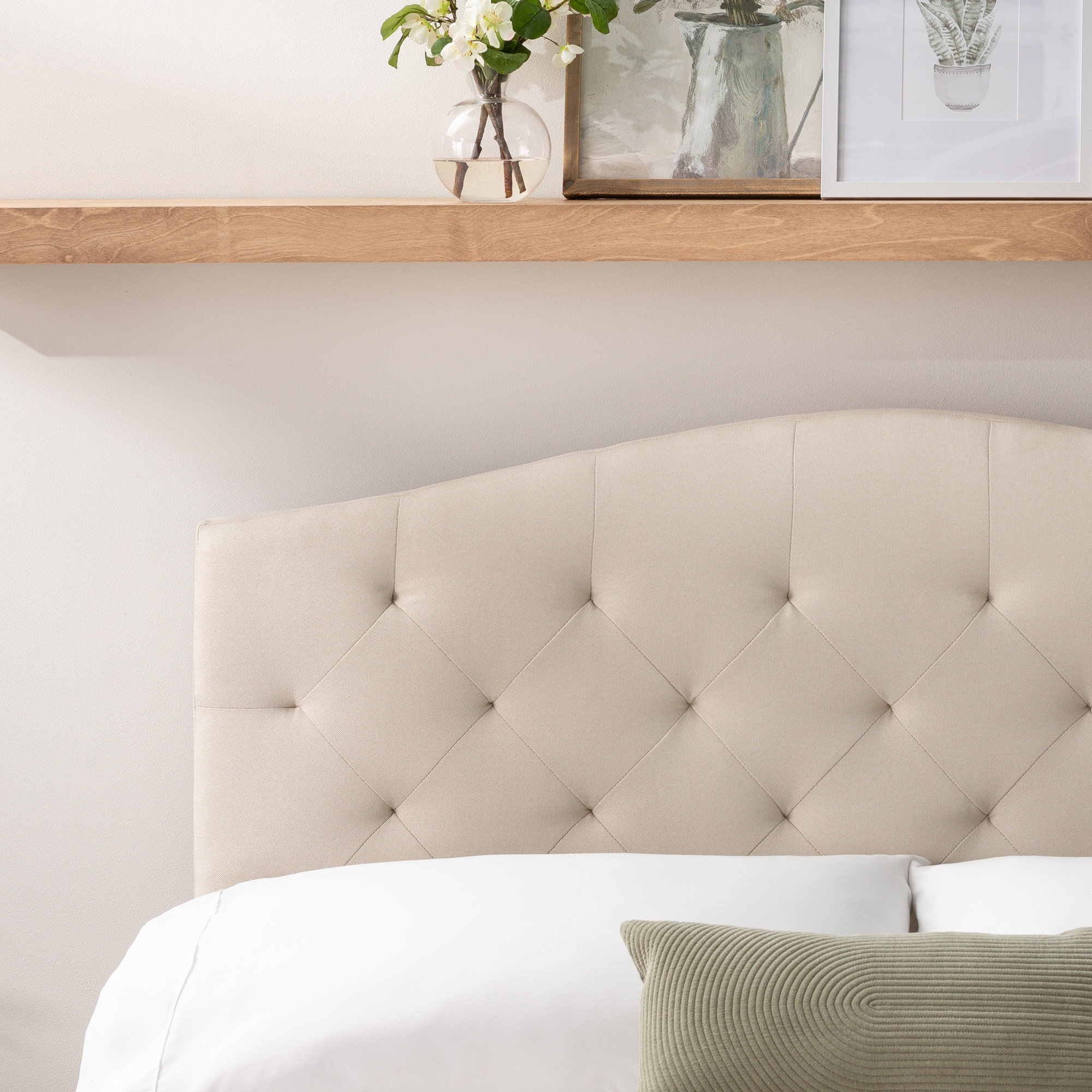 Three Posts™ Laberge Curved Edge Upholstered Headboard & Reviews ...