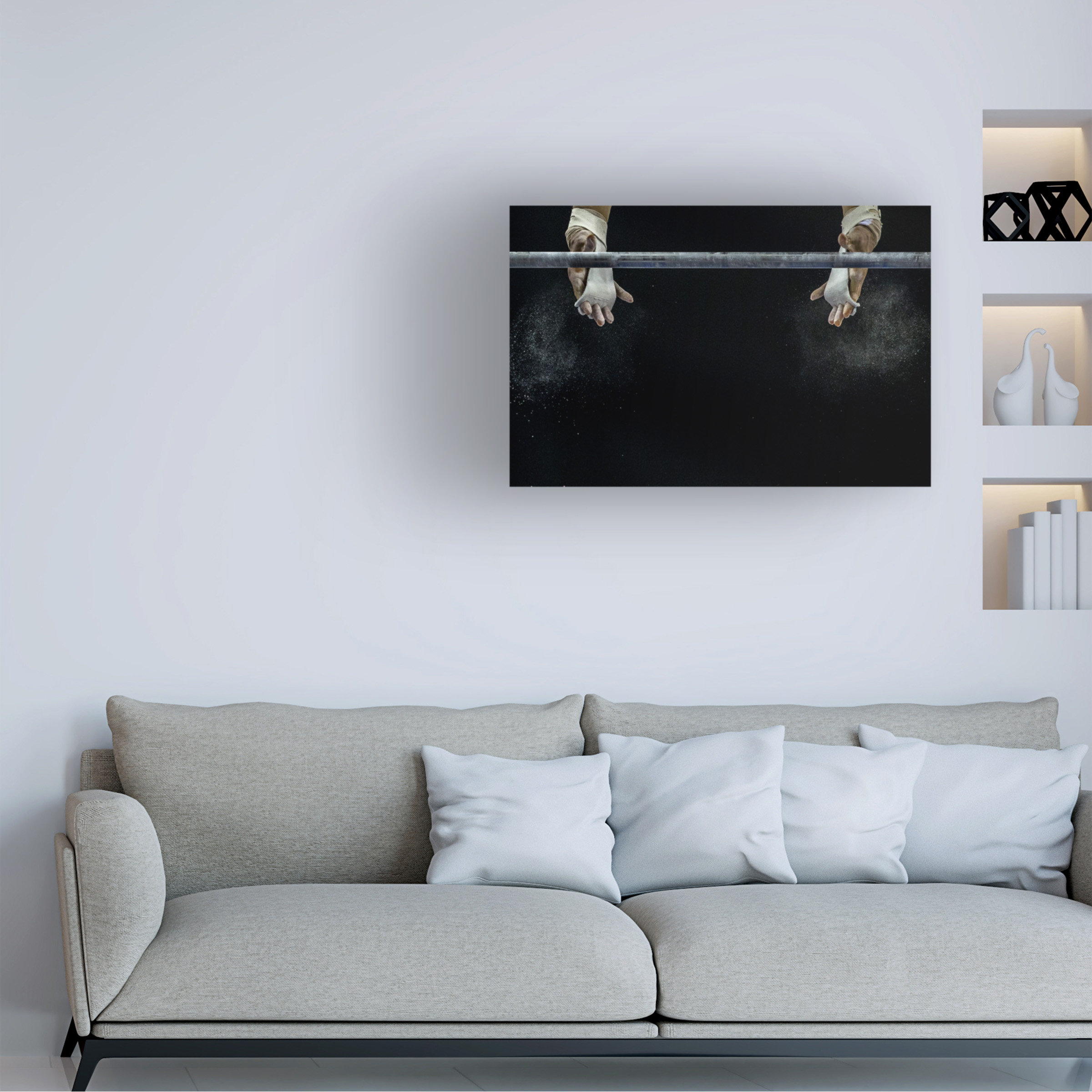 Winston Porter Khaleel Nadoum Hand Splash Canvas Art | Wayfair