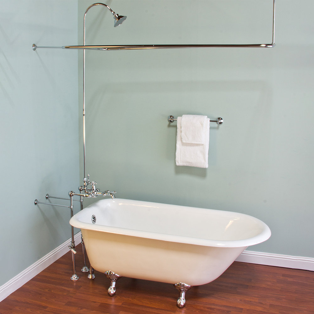 Strom Living Over the Rim Thermostatic Shower Enclosure Set with 24 ...